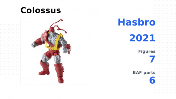 Marvel Legends Colossus Wave 2021 Hasbro