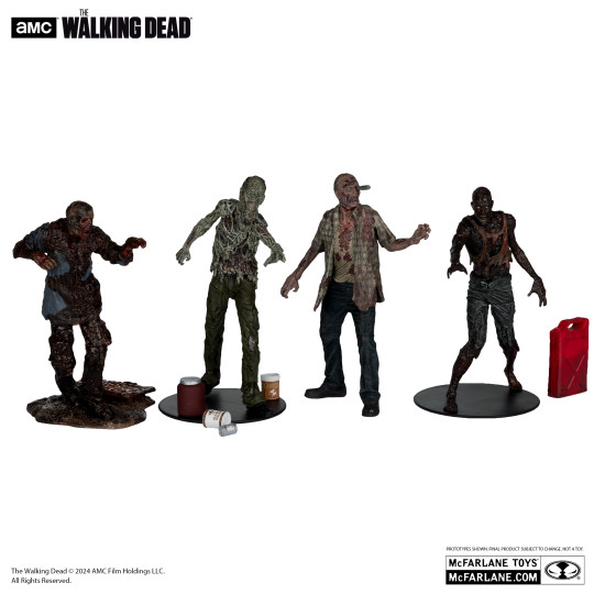 The Walking Dead 2025 Walkers 5In Figure 4-Pack